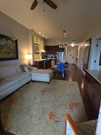 Main room view from patio door