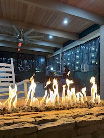 Sitting by the fire and listening to NeeCee was so relaxing.