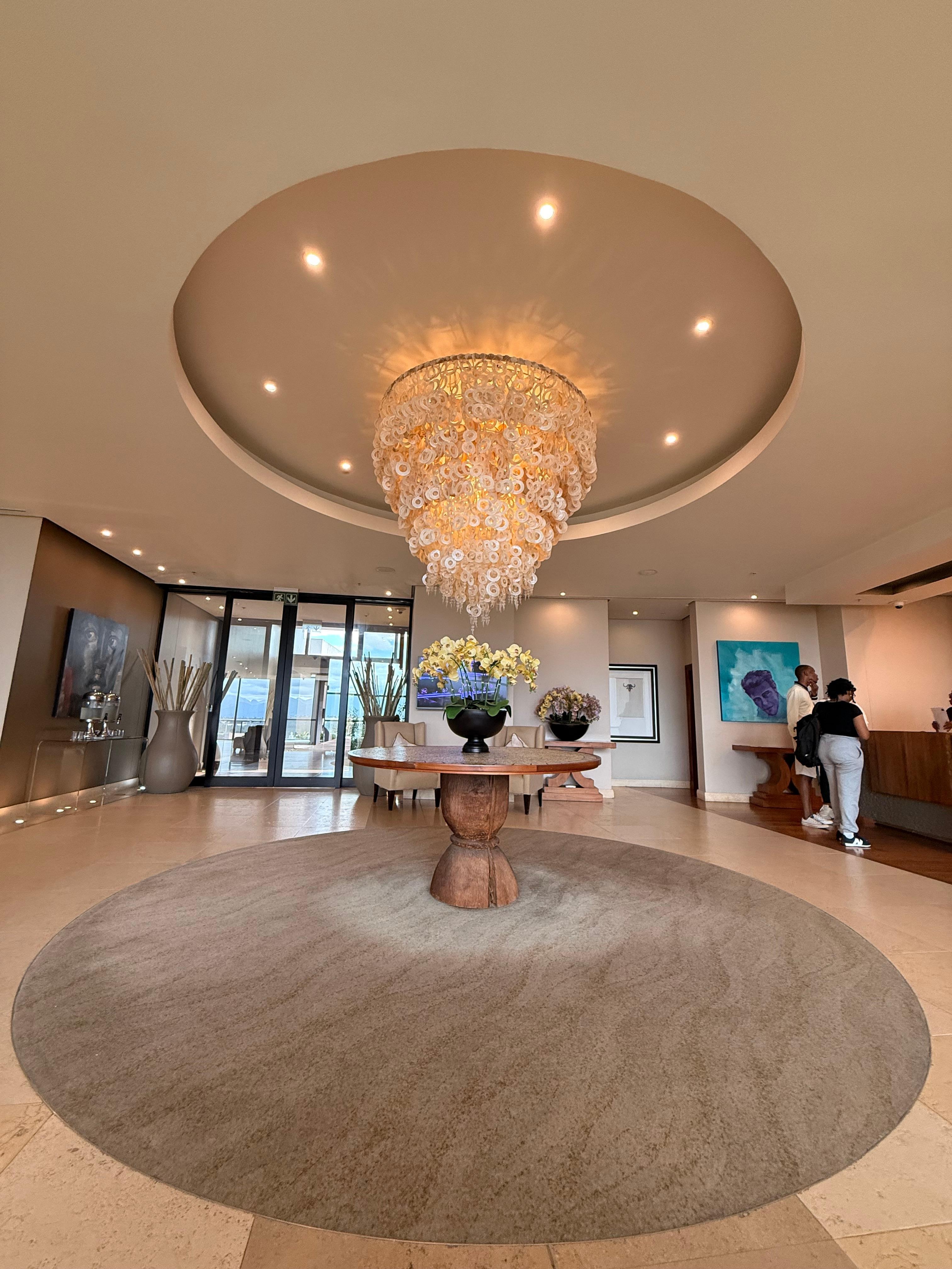 Beautiful grand reception. Staff will
Literally walk past you though.