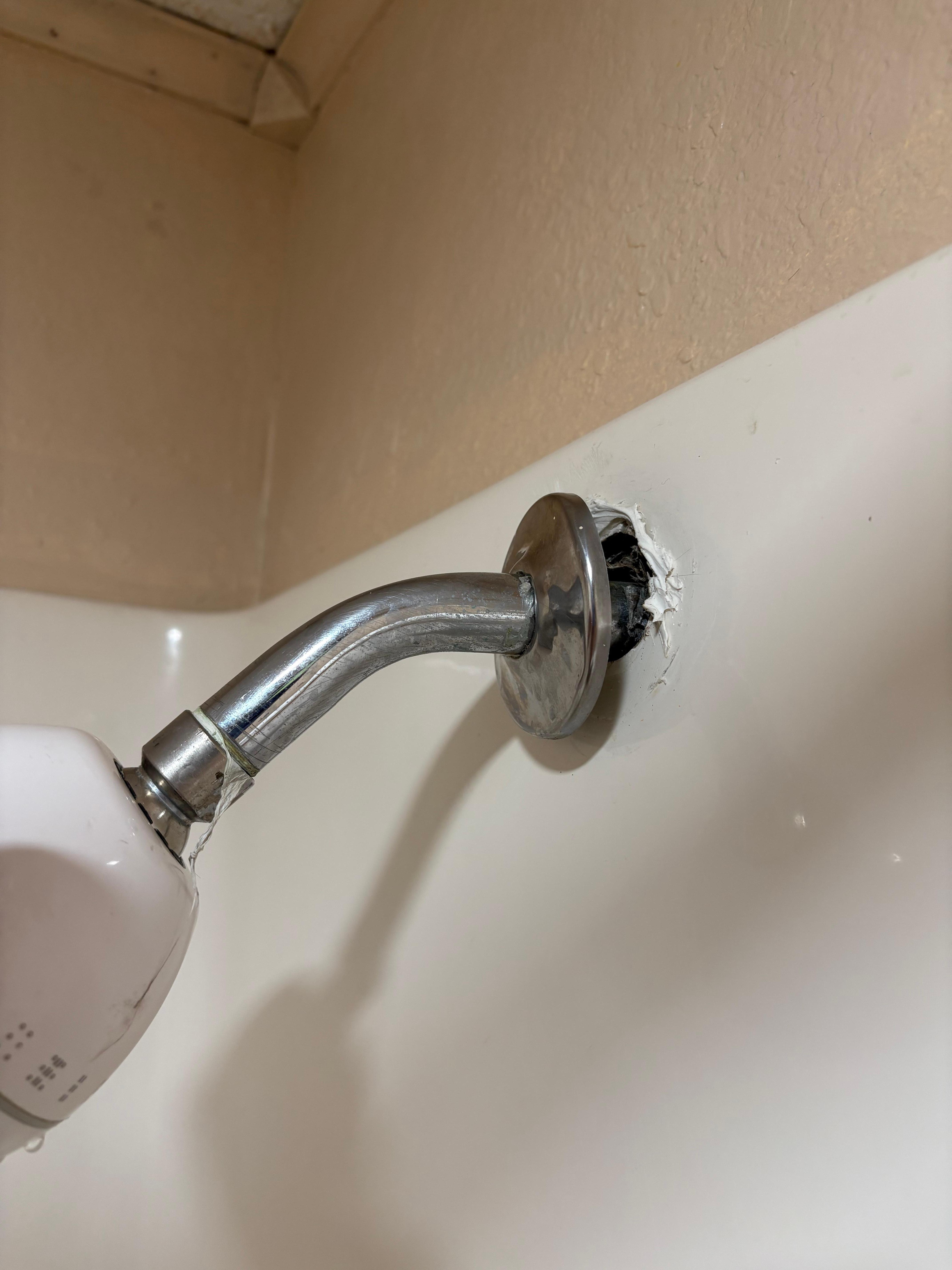 Broken shower