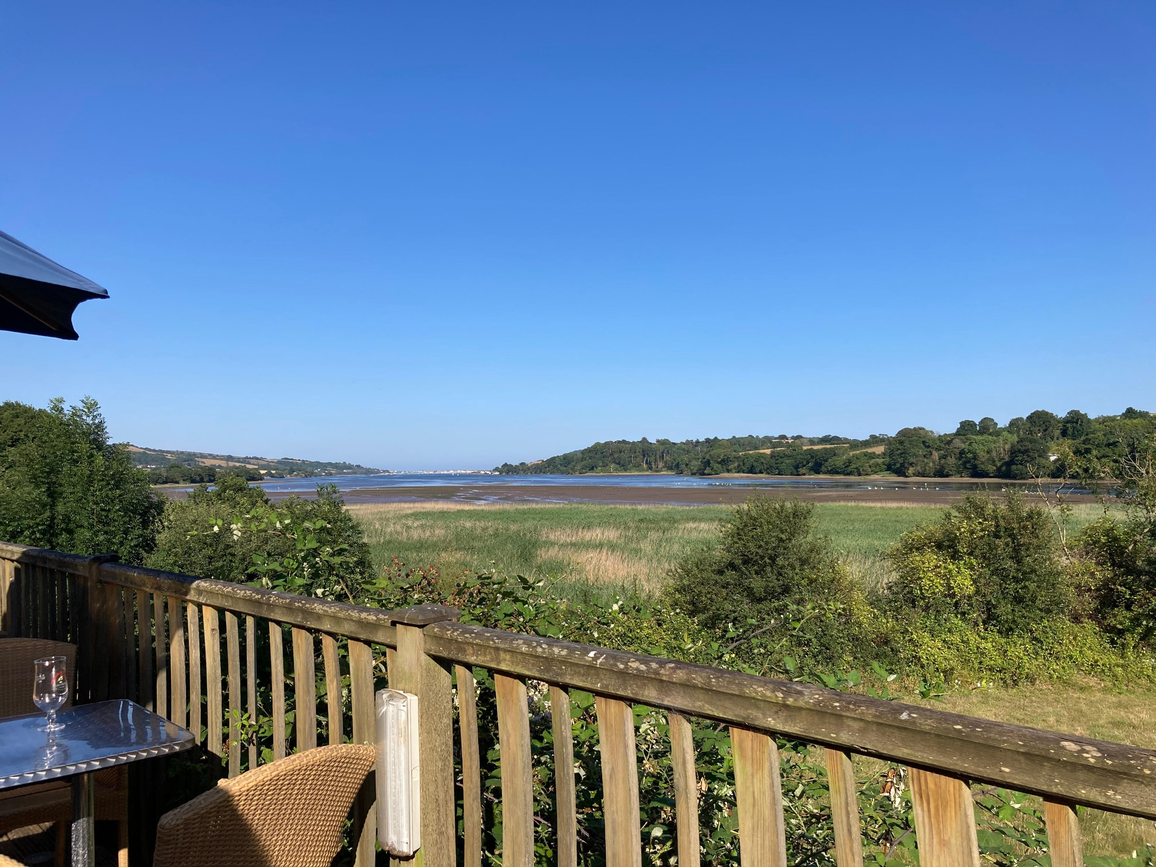 View from the decking