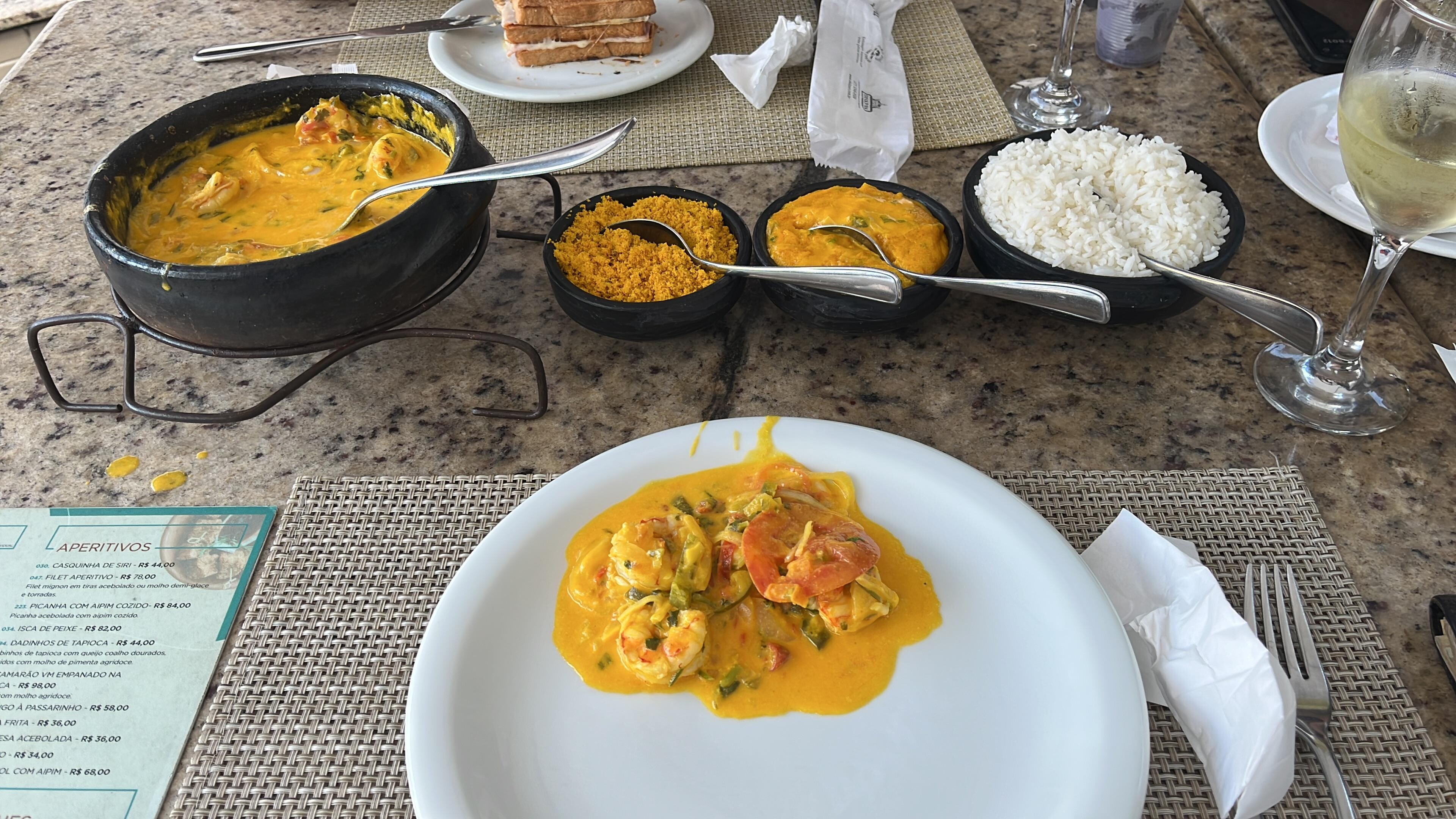 Moqueca de camarão 