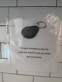 Ransom note #1 - lost the mystery digital key and it'll cost you $100.