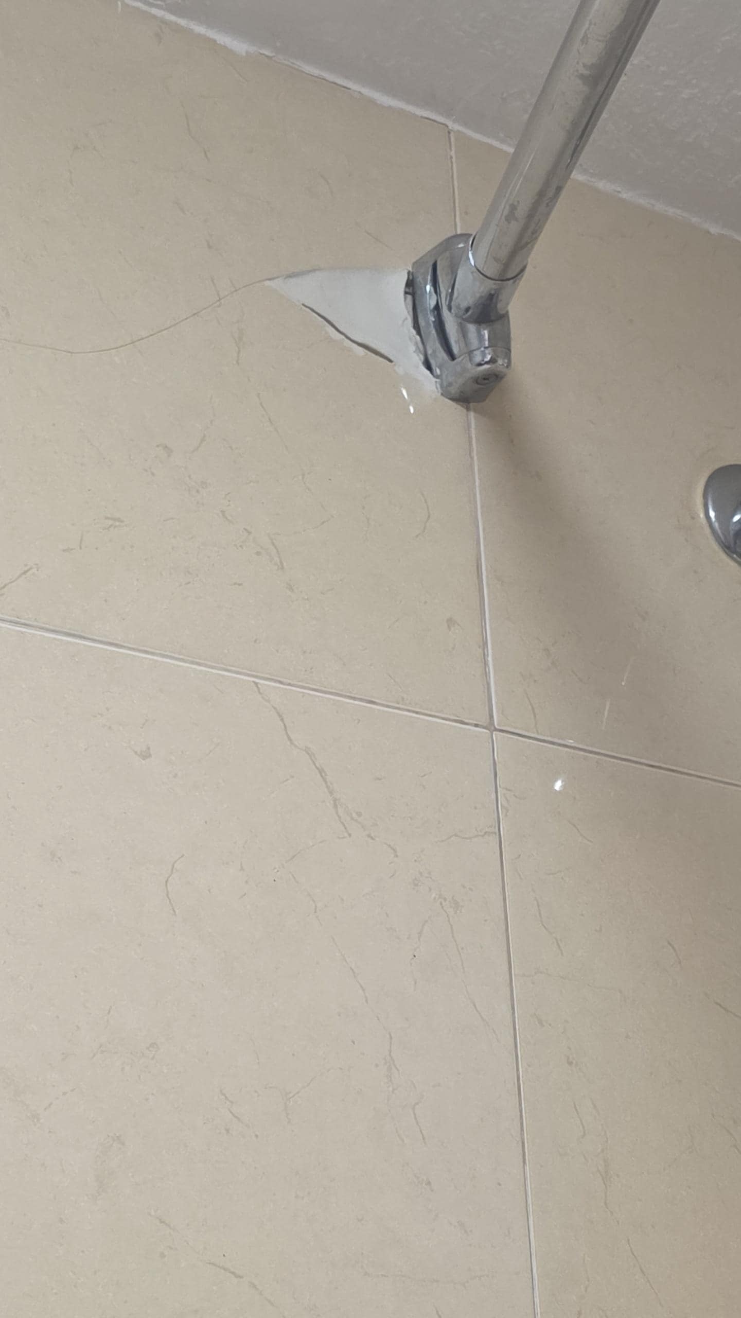 Horrible standard of shower walls