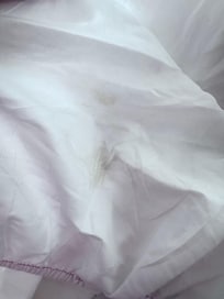 Stain on fitted sheet