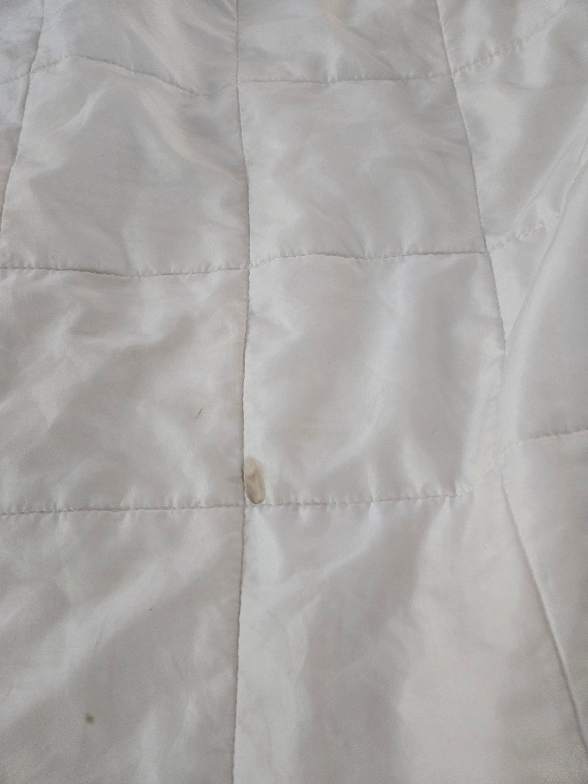 stains on the bed cover