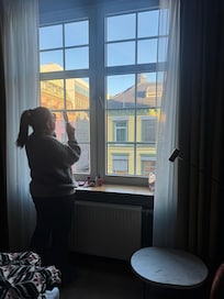 Quarto espaçoso e aconchegante