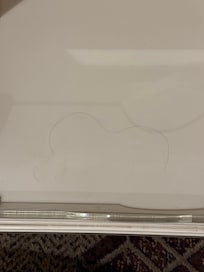 More hair found in the bathroom.