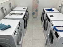 Laundry area that is difficult to access