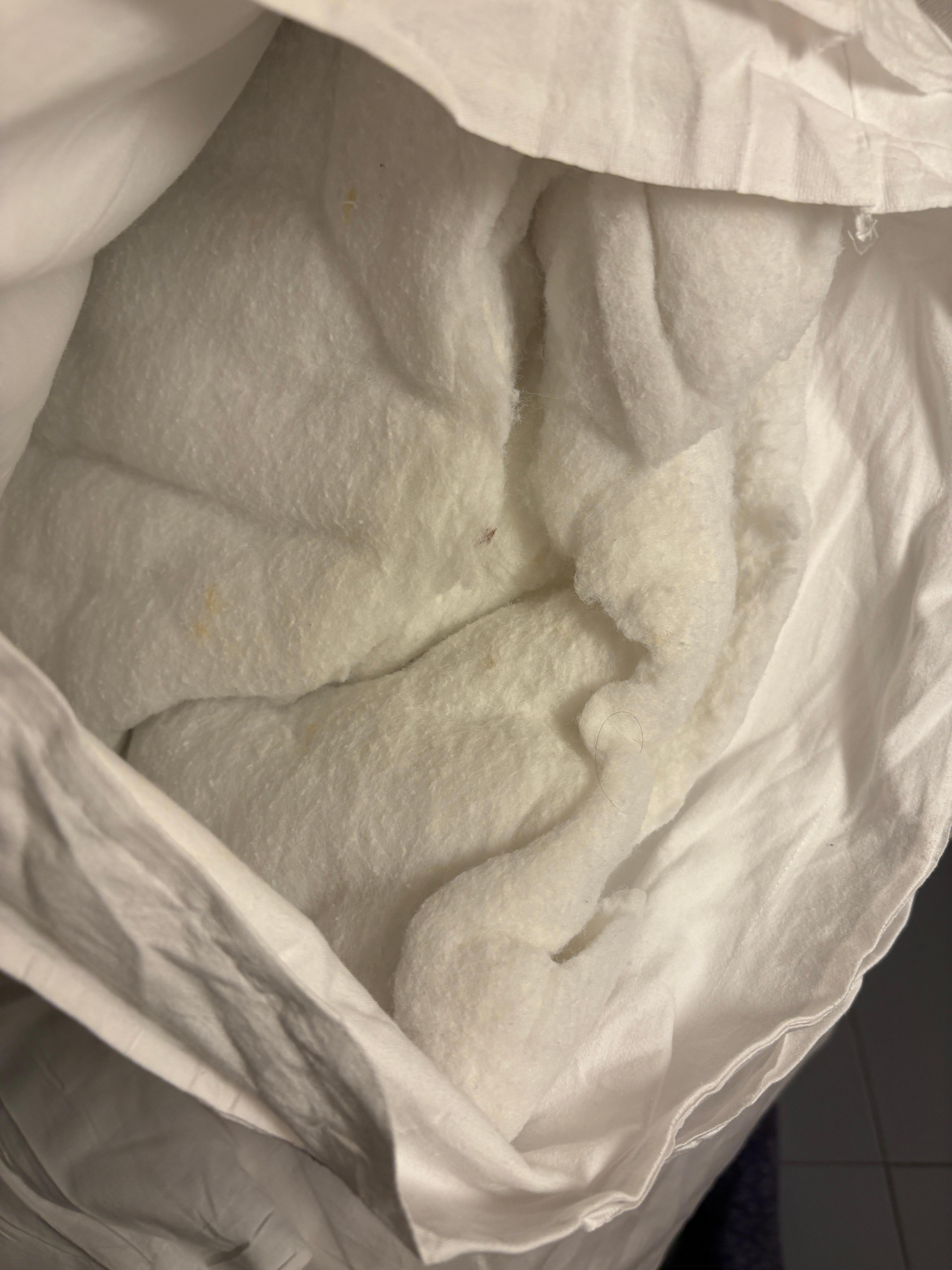 This was the quality of our “pillows”