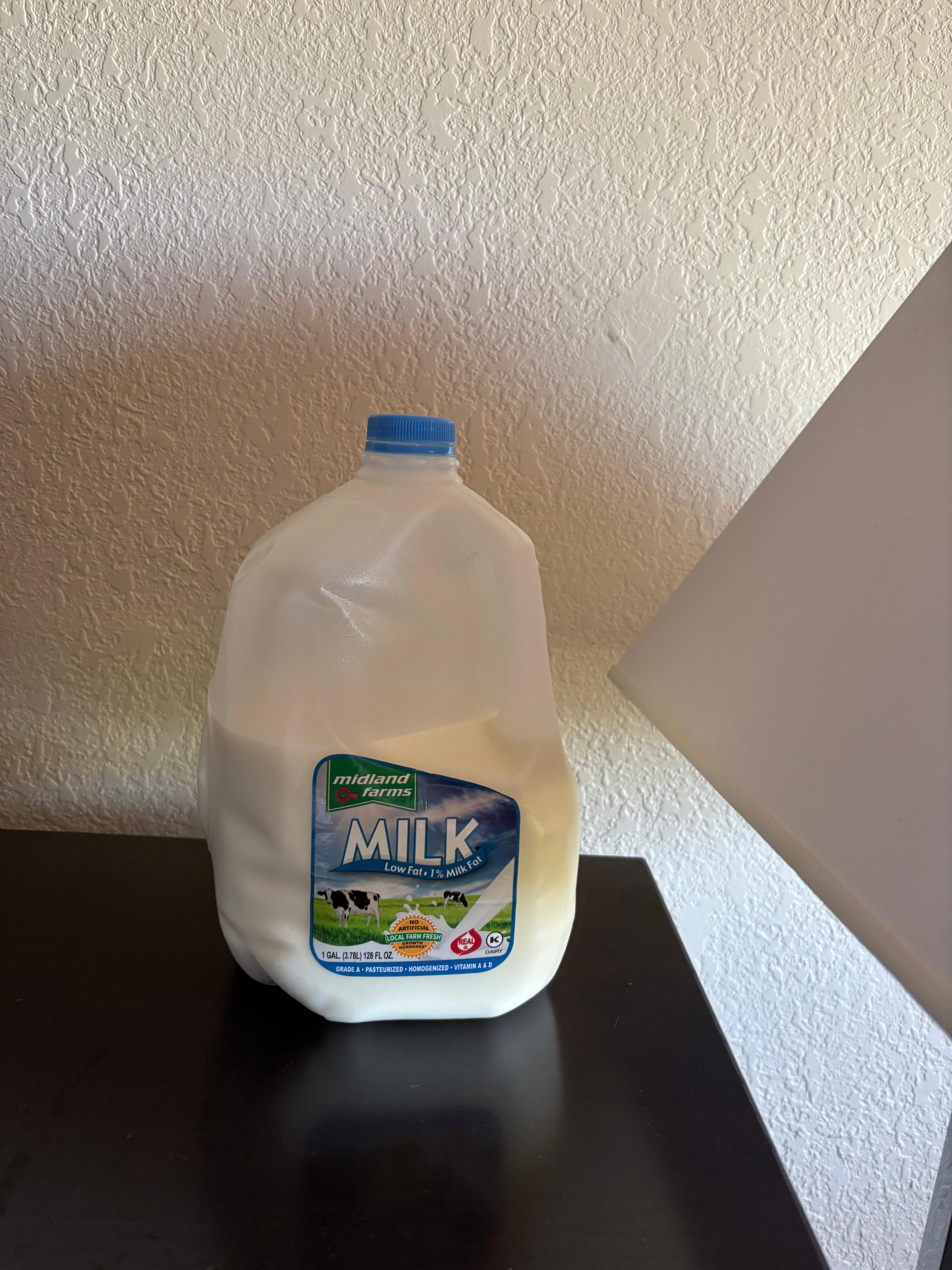 Milk was at room temperature, not sure how long it had been setting out.