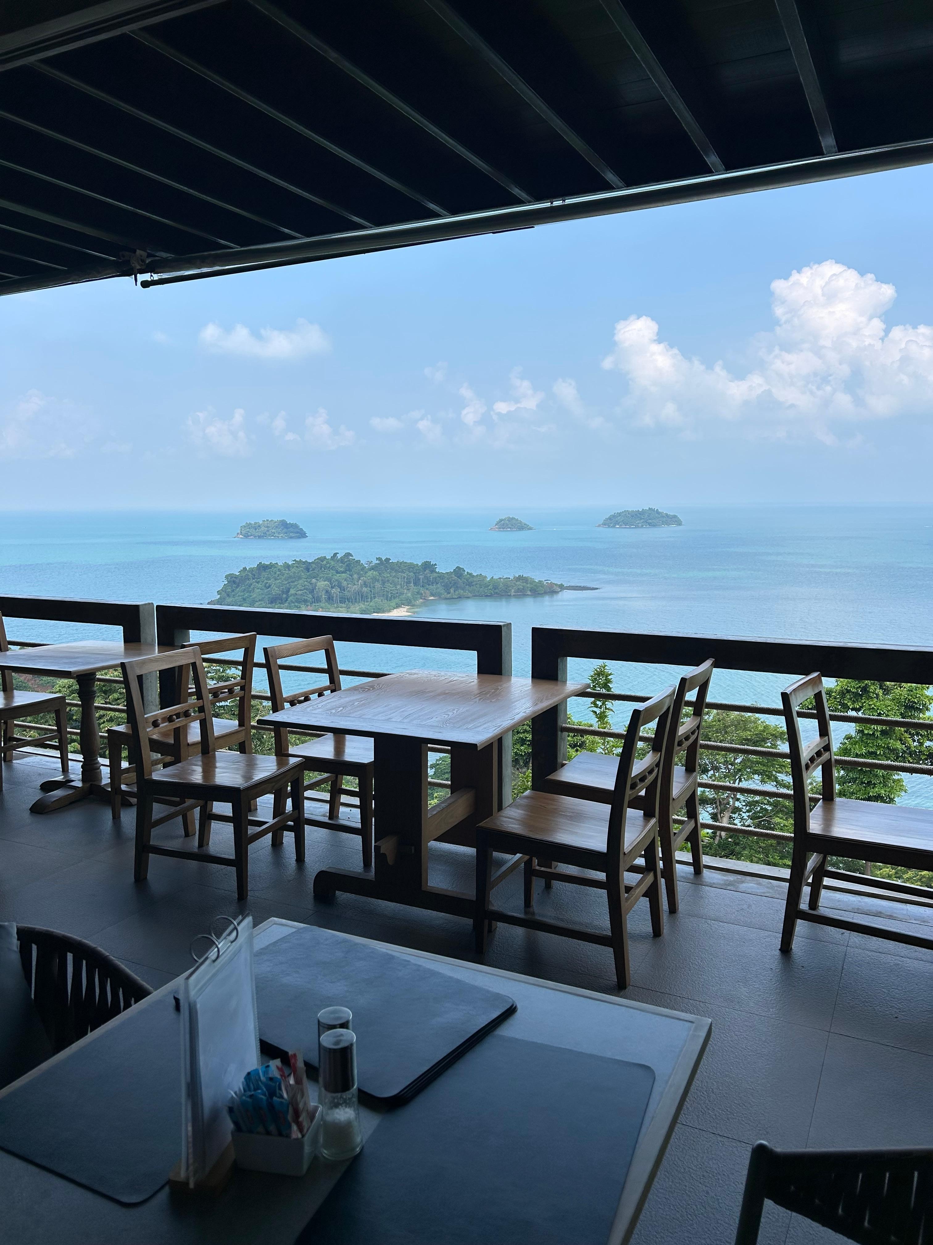 Der Ausblick zum Frühstück ist traumhaft 