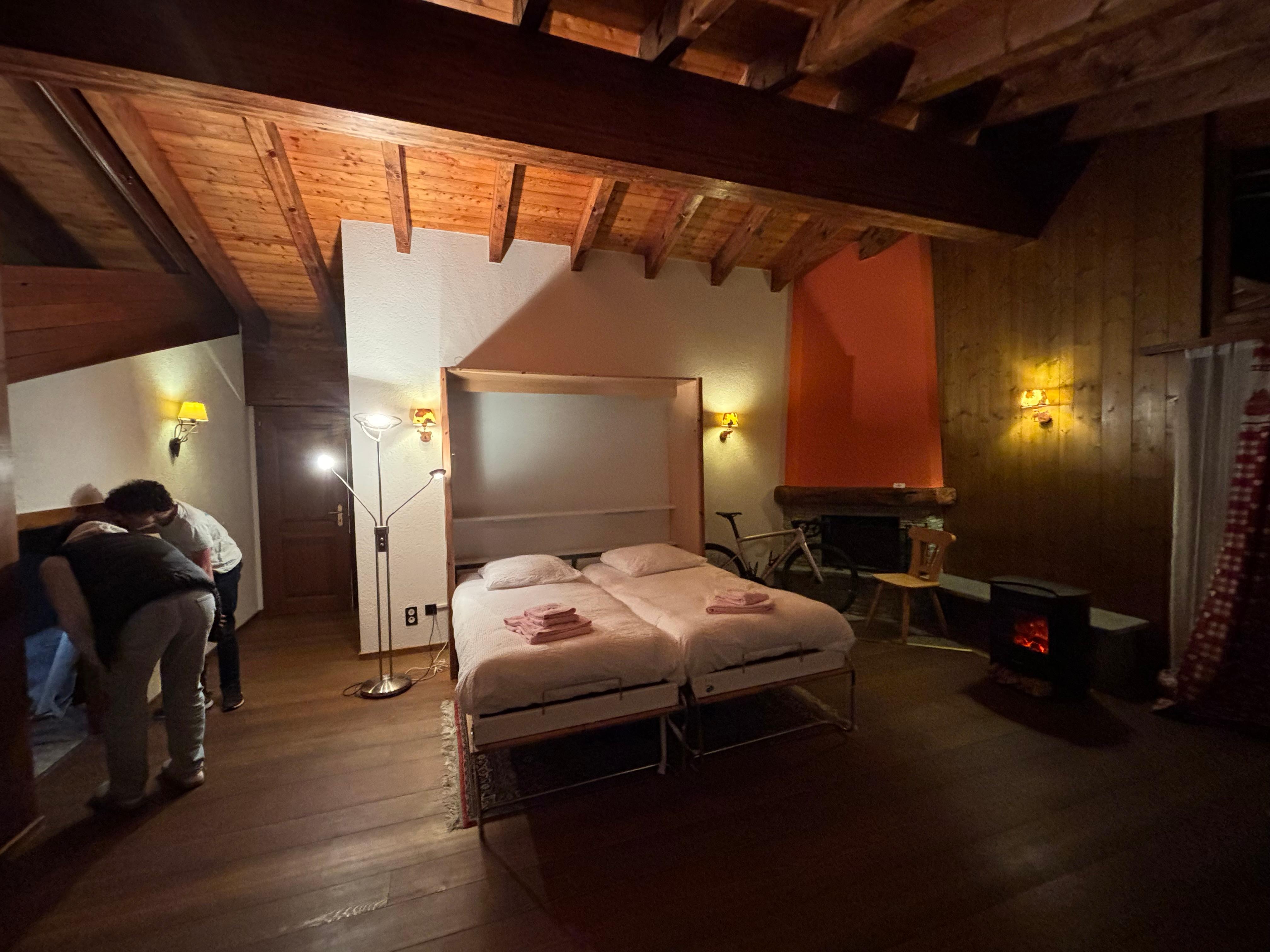 Chambre enfant dans le séjour 