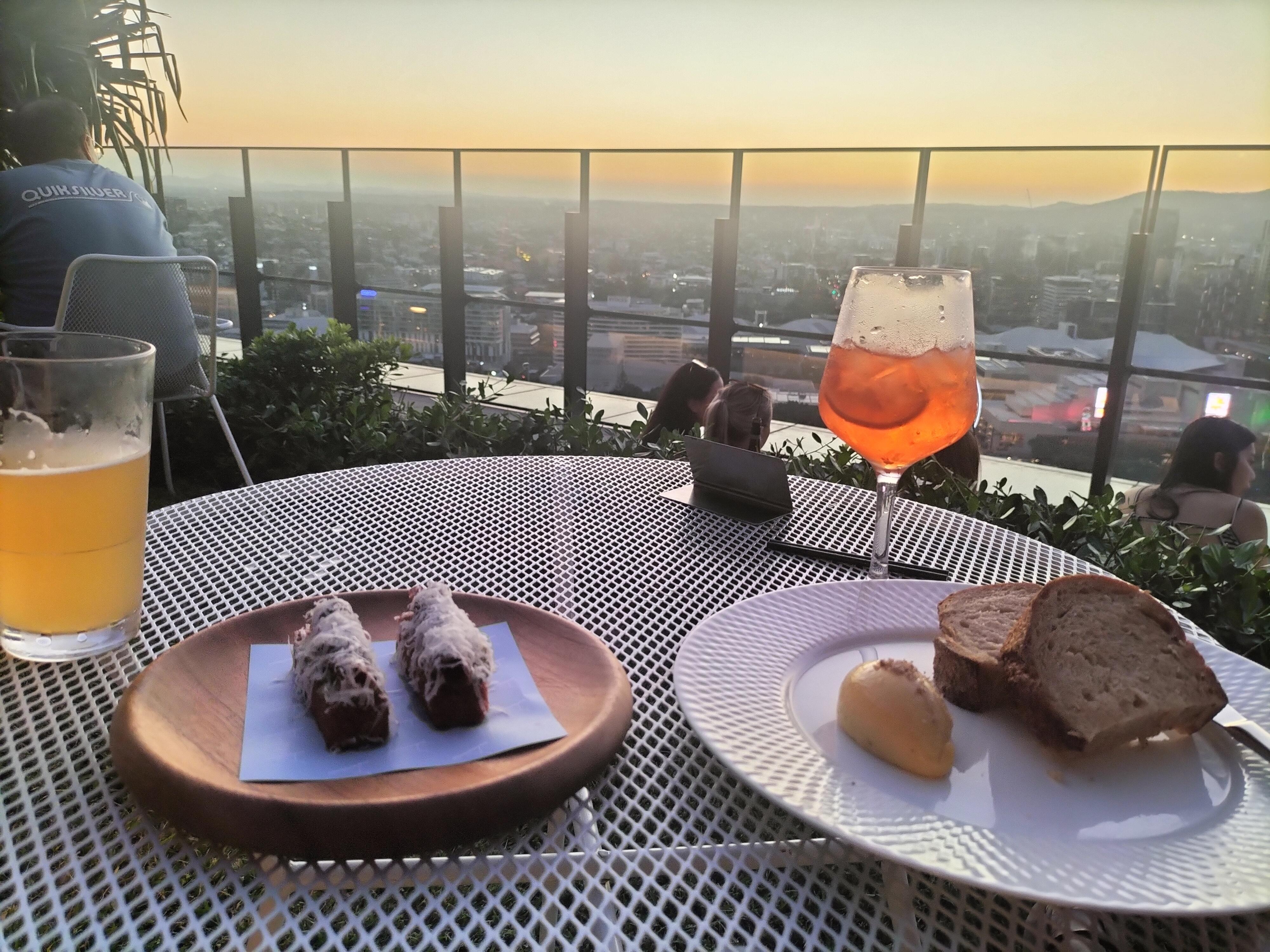 Sundowners at The star roof top bar 