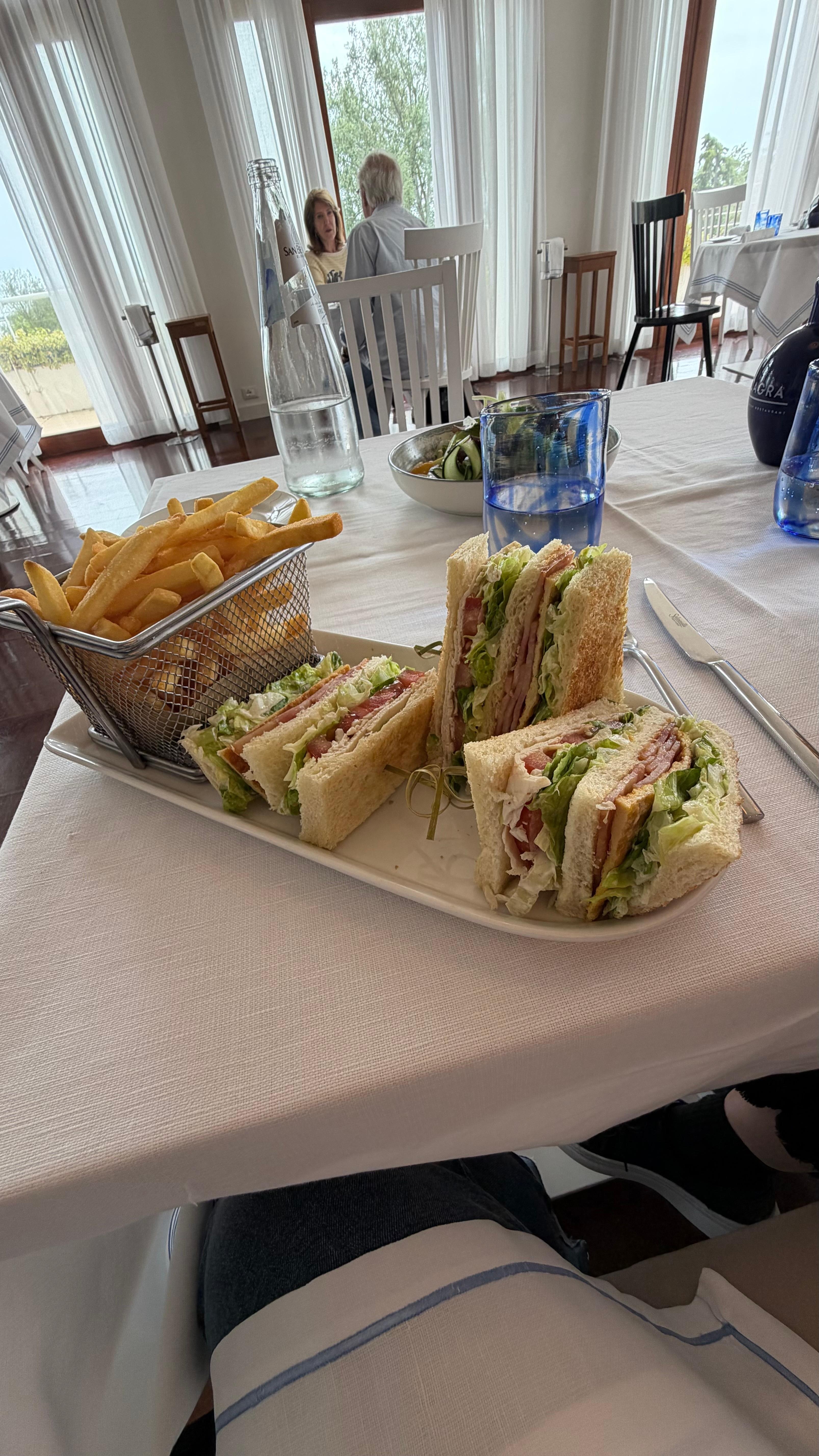 We only had 25 minutes before our shuttle to Venice and the chef was so kind he prepared this for us  in 5 minutes! Delicious!