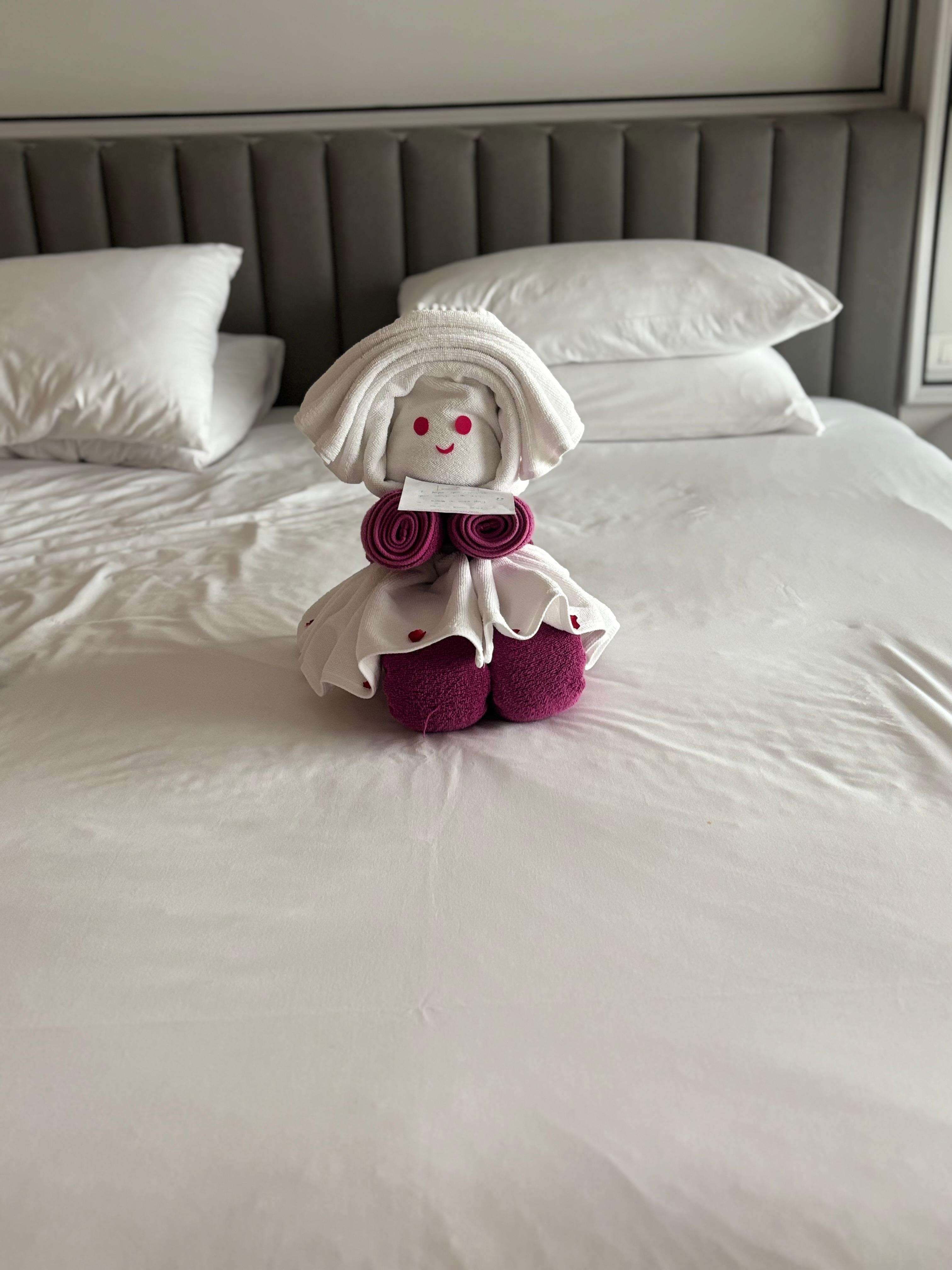 Tous les jours une nouvelle figurine avec les serviettes 