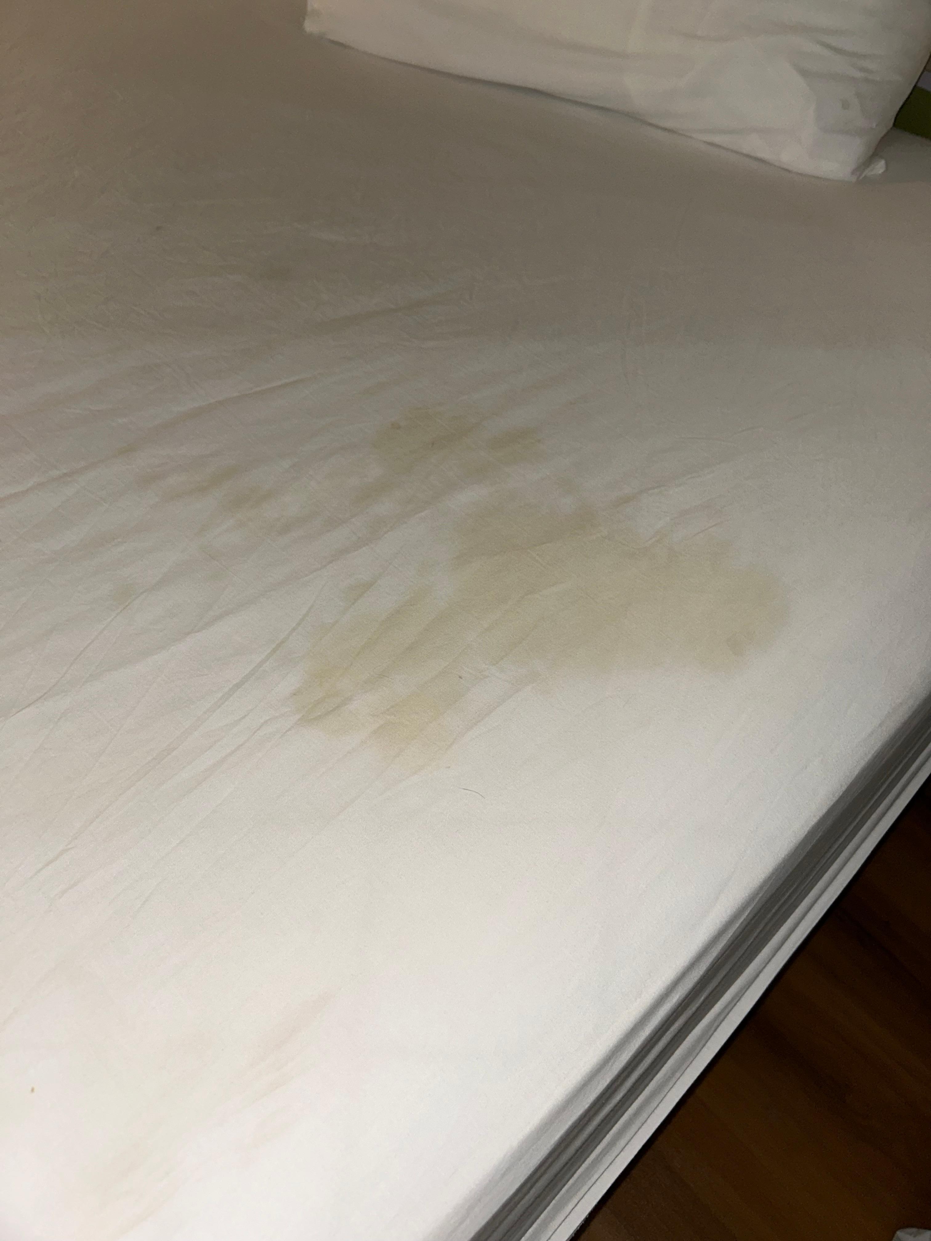 Fresh sheets - seemed clean but with dodgy stains