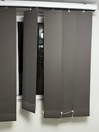 Bathroom blinds, people from the other room can seen in