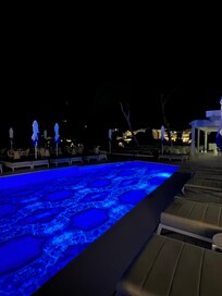 The pool by night