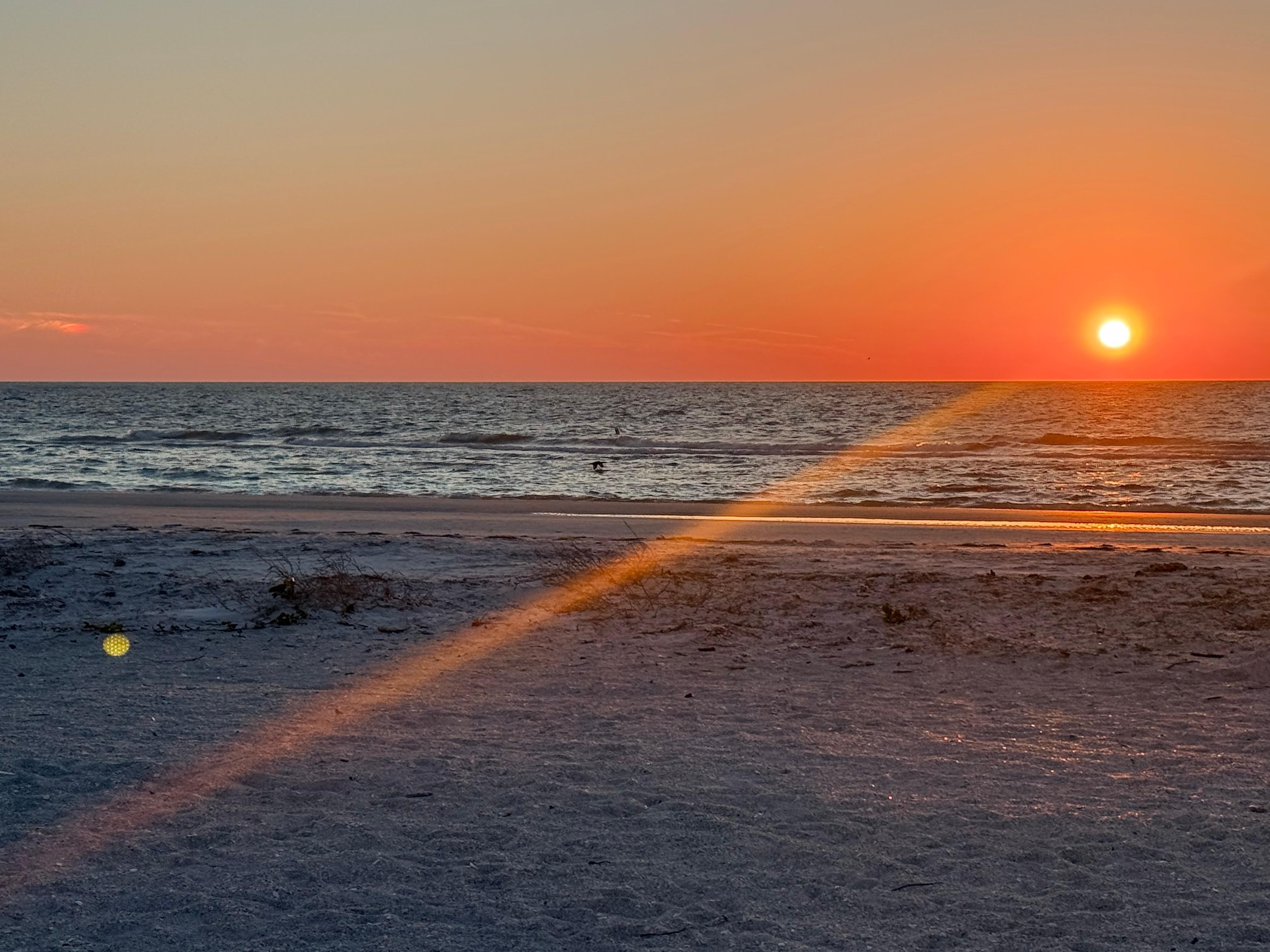 a little walk to the water to watch the sunset 