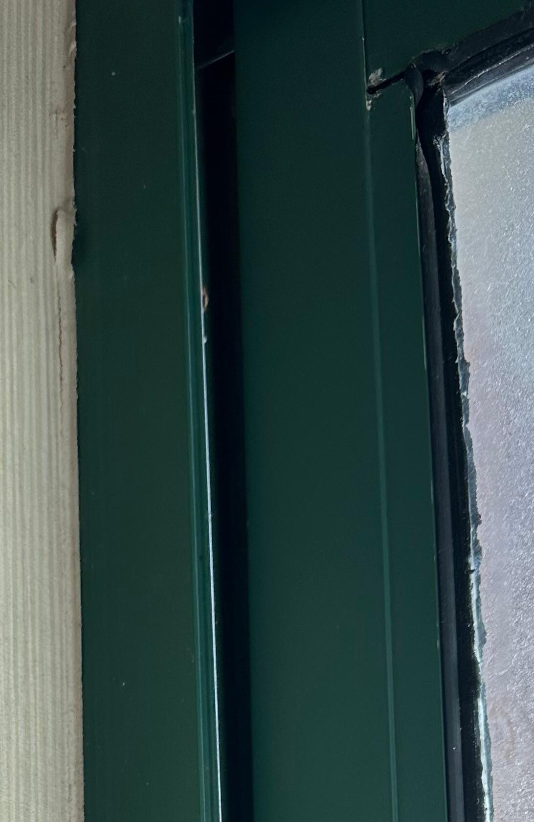 The balcony door