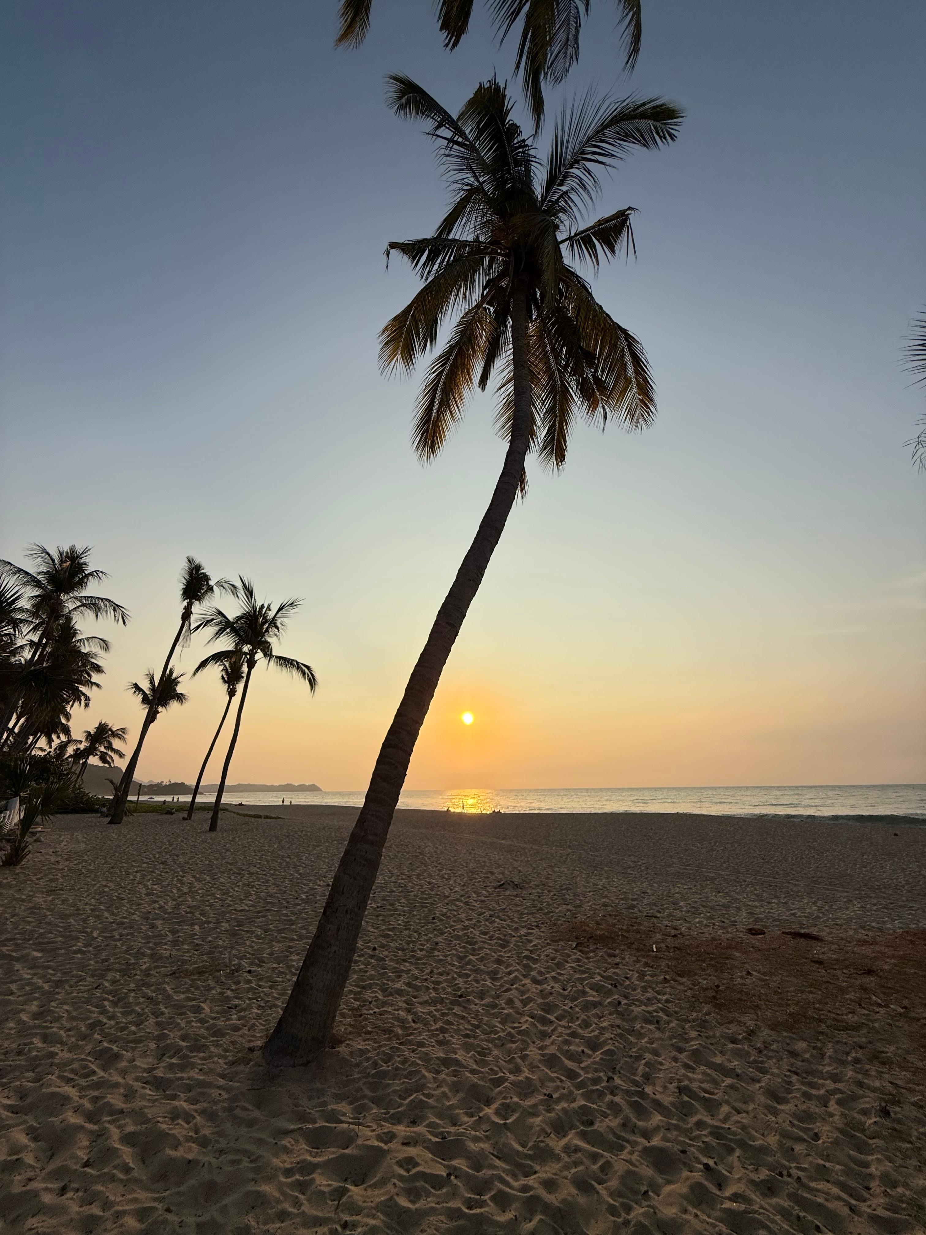 From the beach one block away