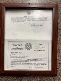 Elevator inspection expired