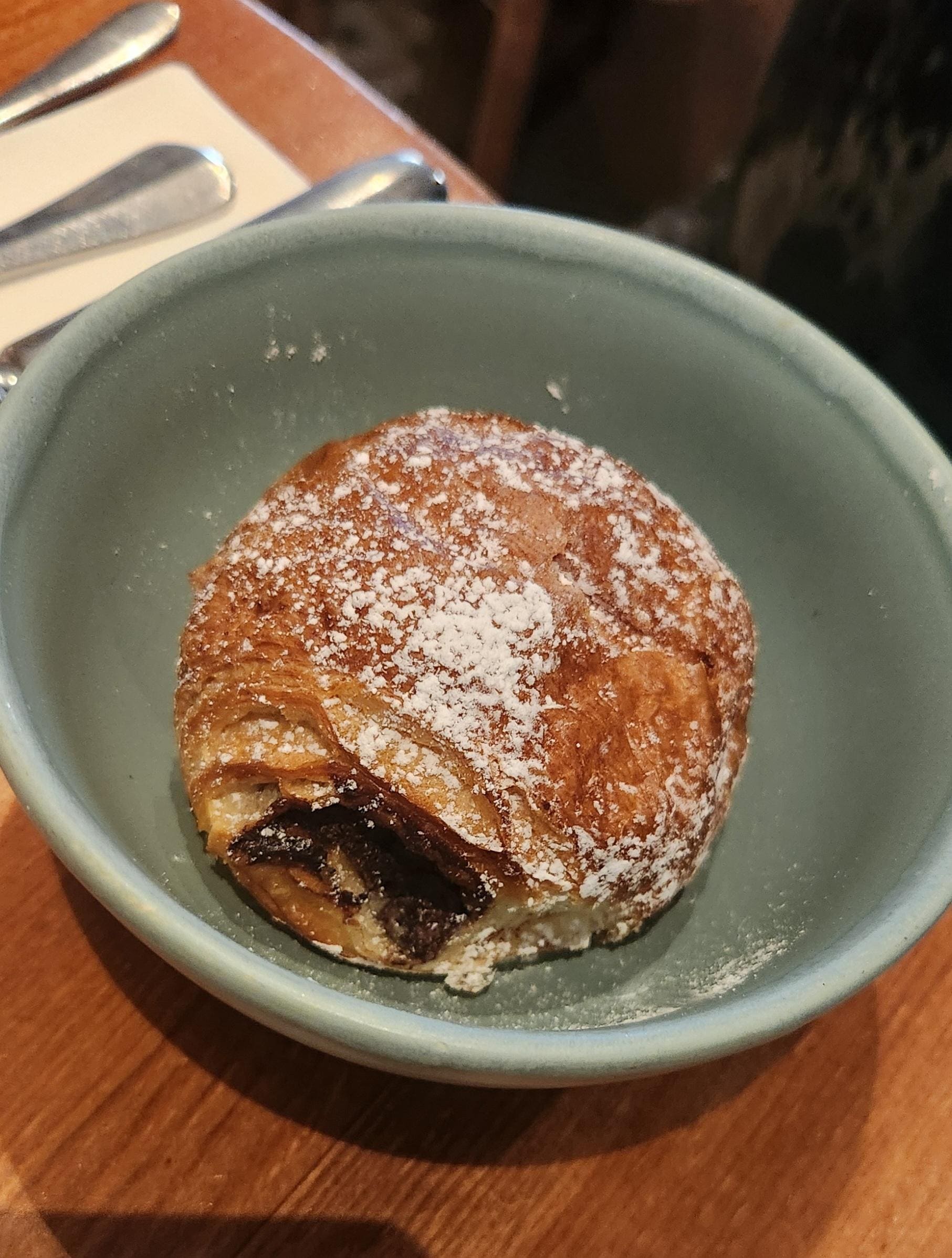Complimentary pastries that are available in the morning.