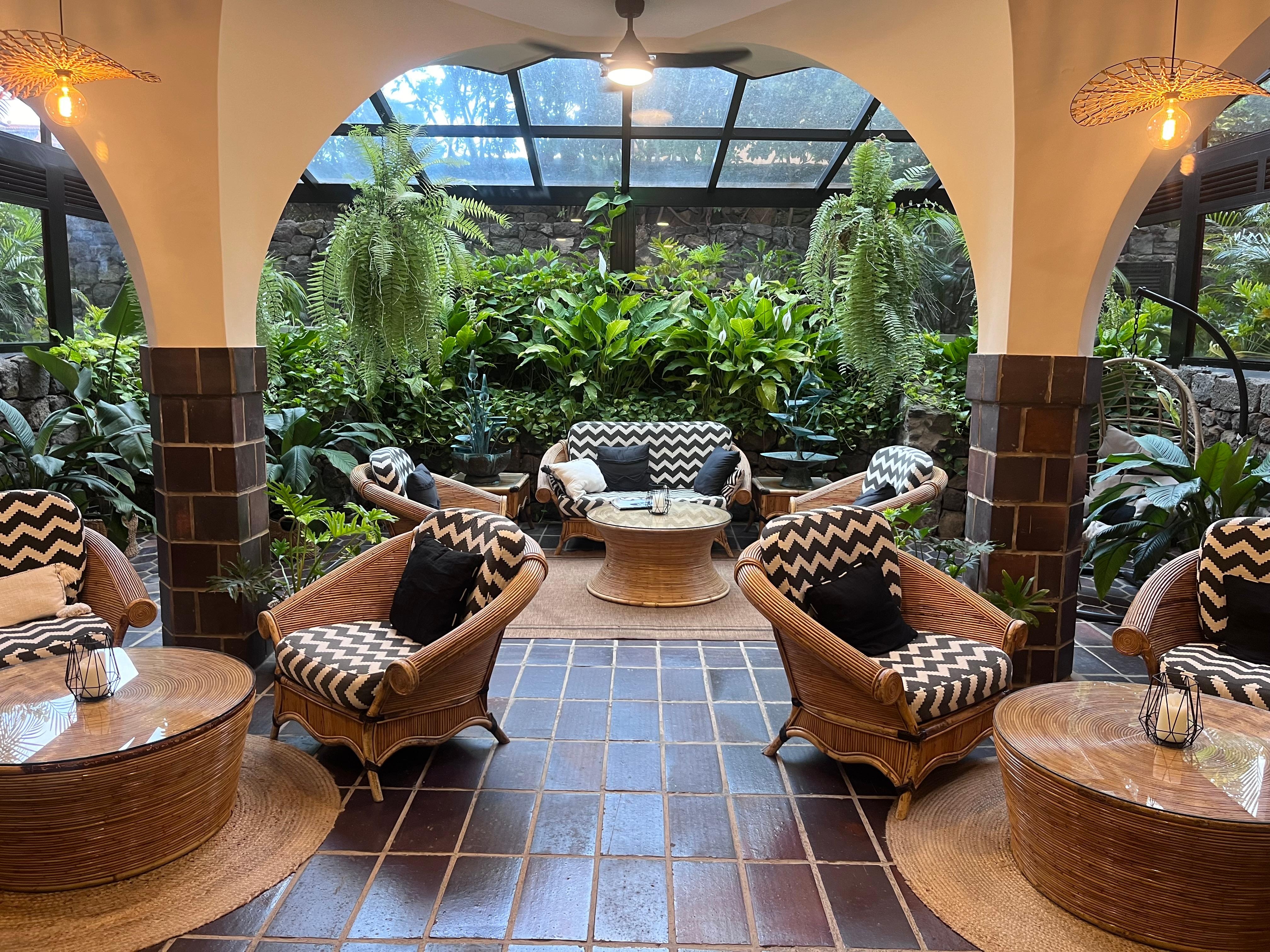 Nice little seating area near reception.