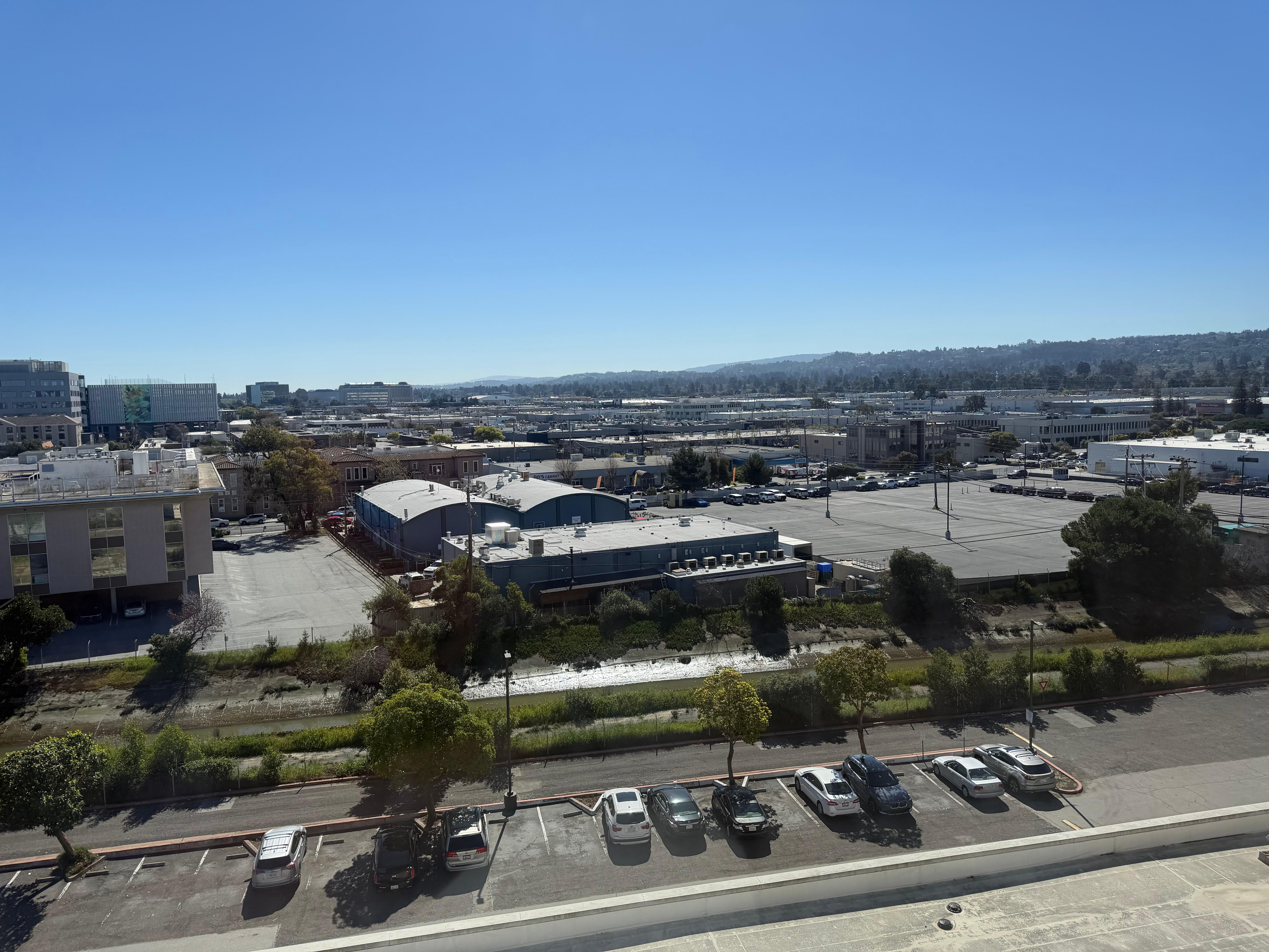 View from 7th floor backside of hotel.