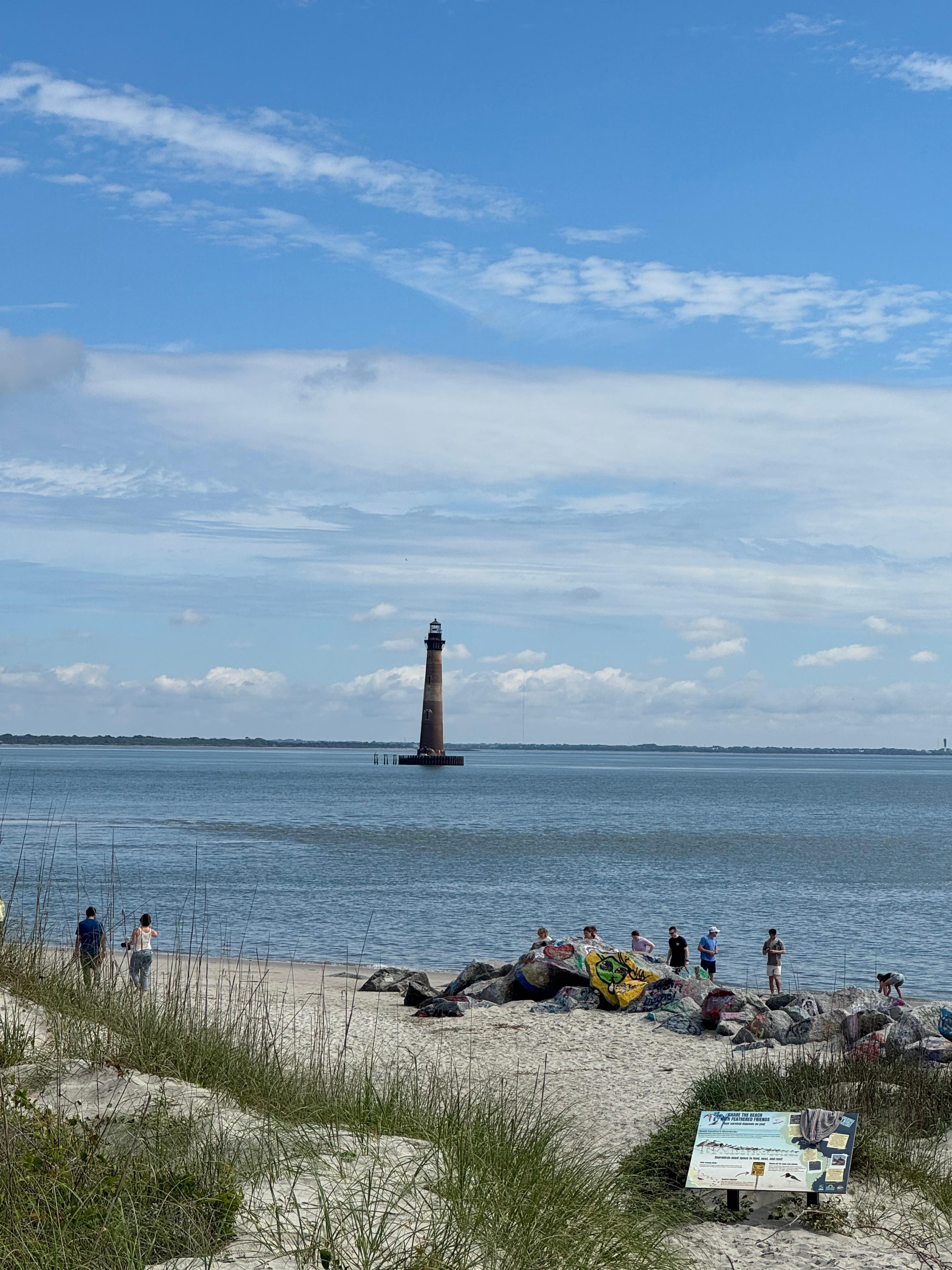 Lighthouse on Folly Beach. 