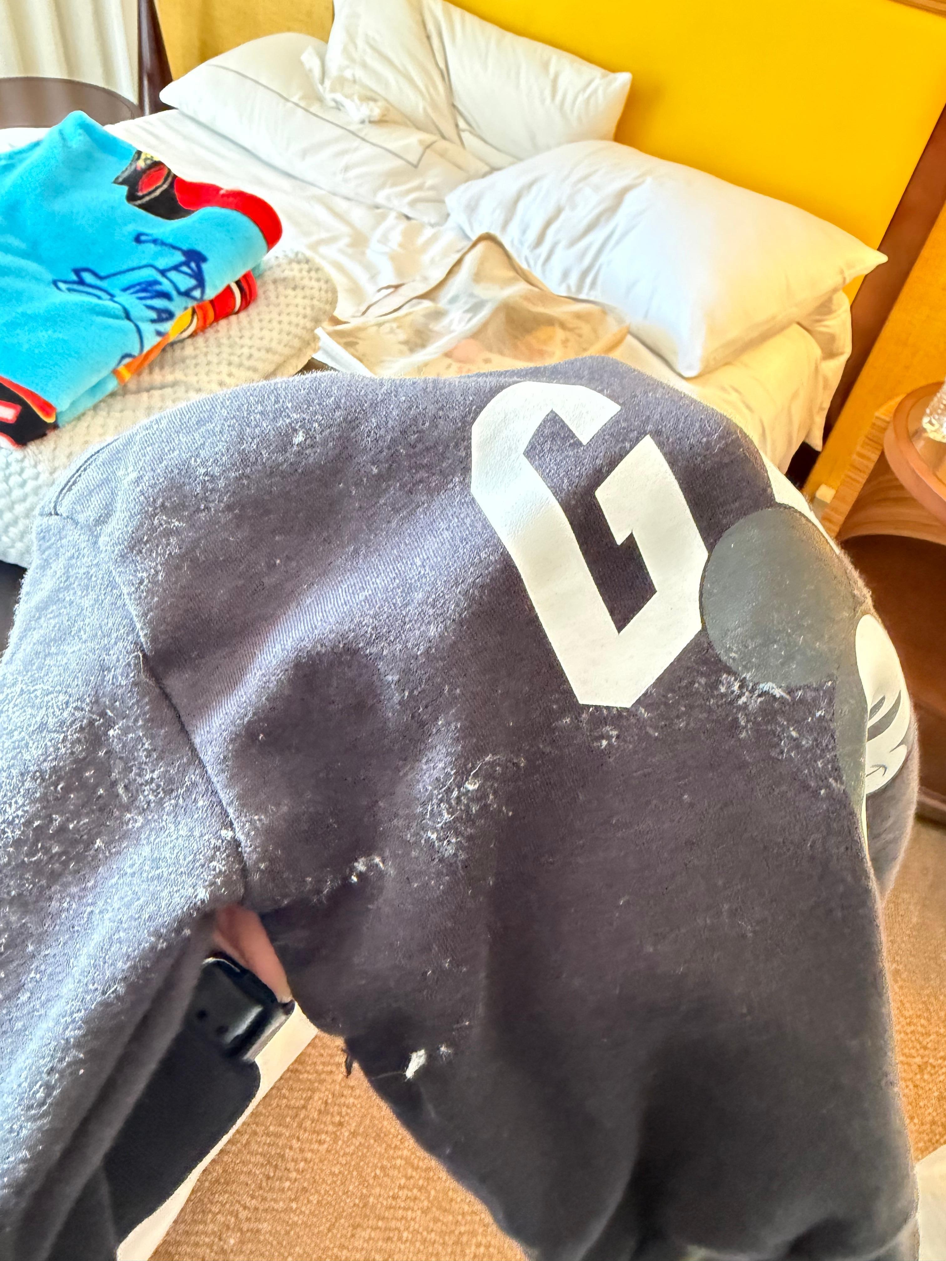 Some dust that my son’s clothes pickup after falling onto the floor.
