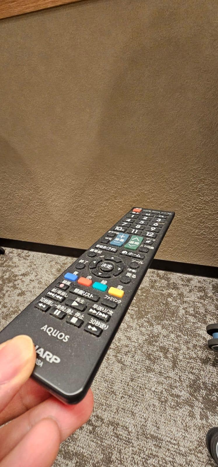 Remote TV is dirty