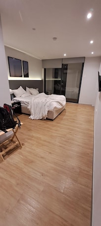 Bedroom with terrace... blocked view