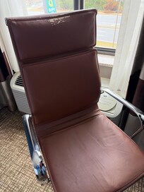 Chair fabric is very worn