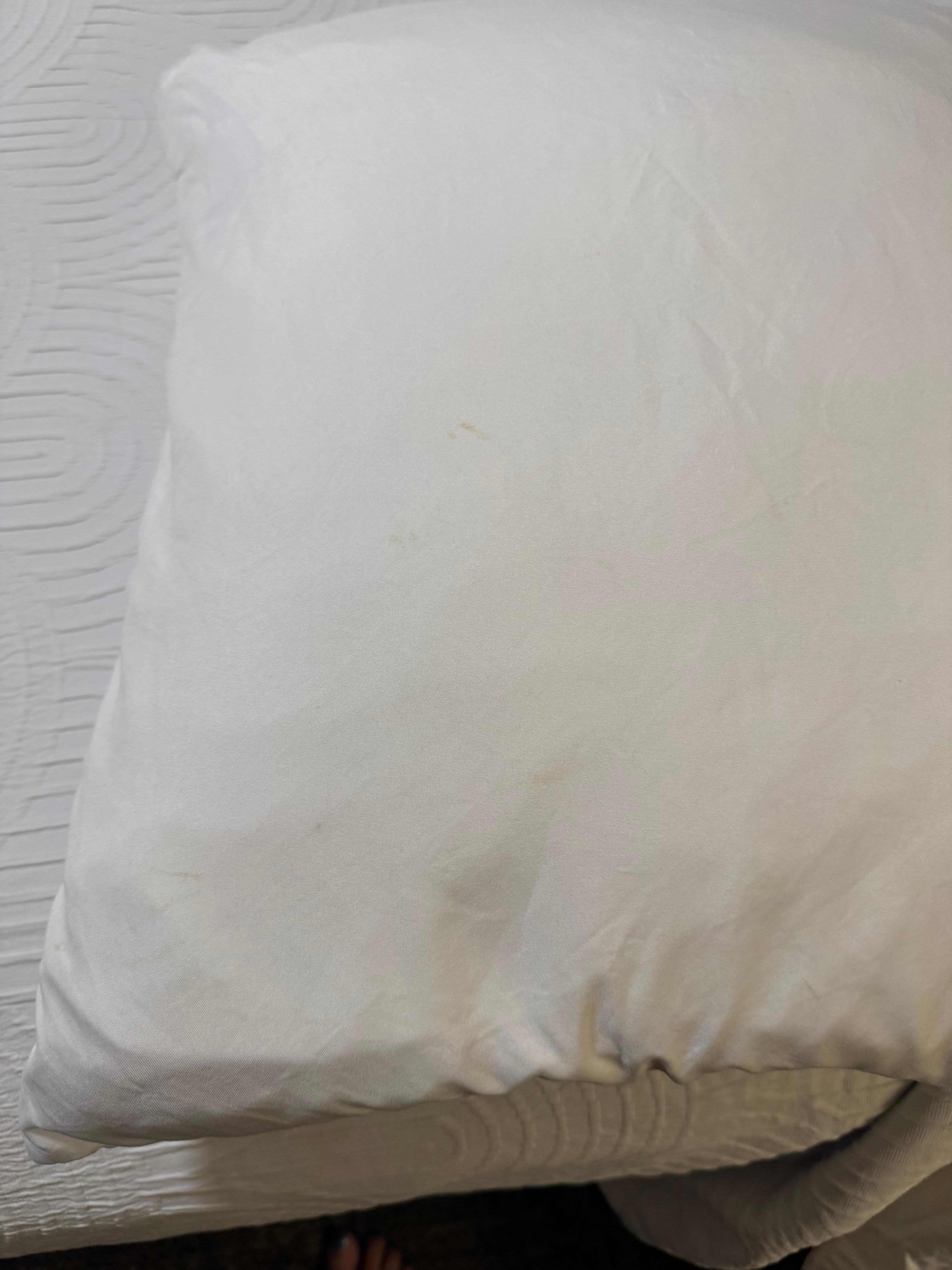 Dirty pillowcase, even smelled unclean