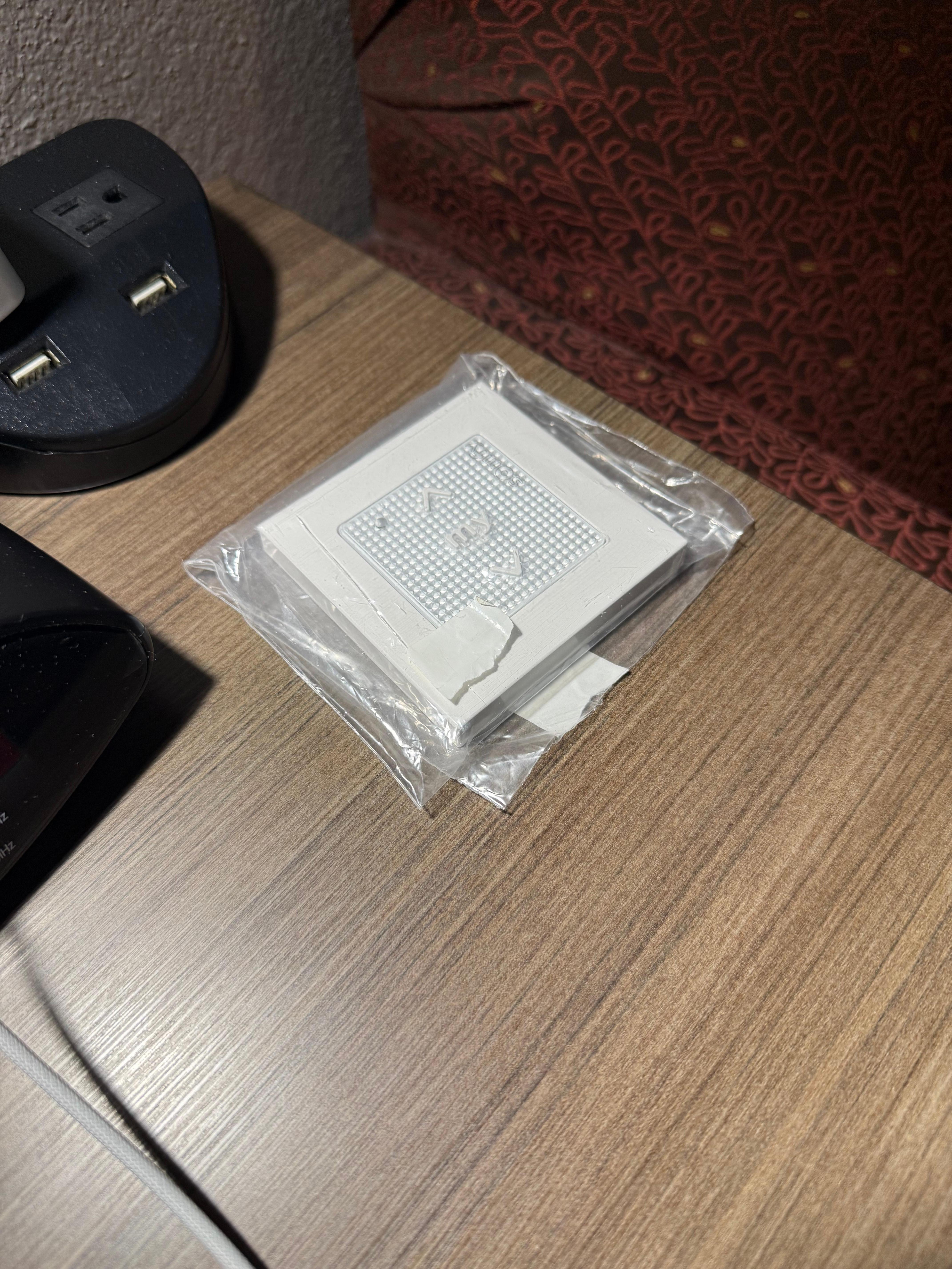 New switch sitting on counter.