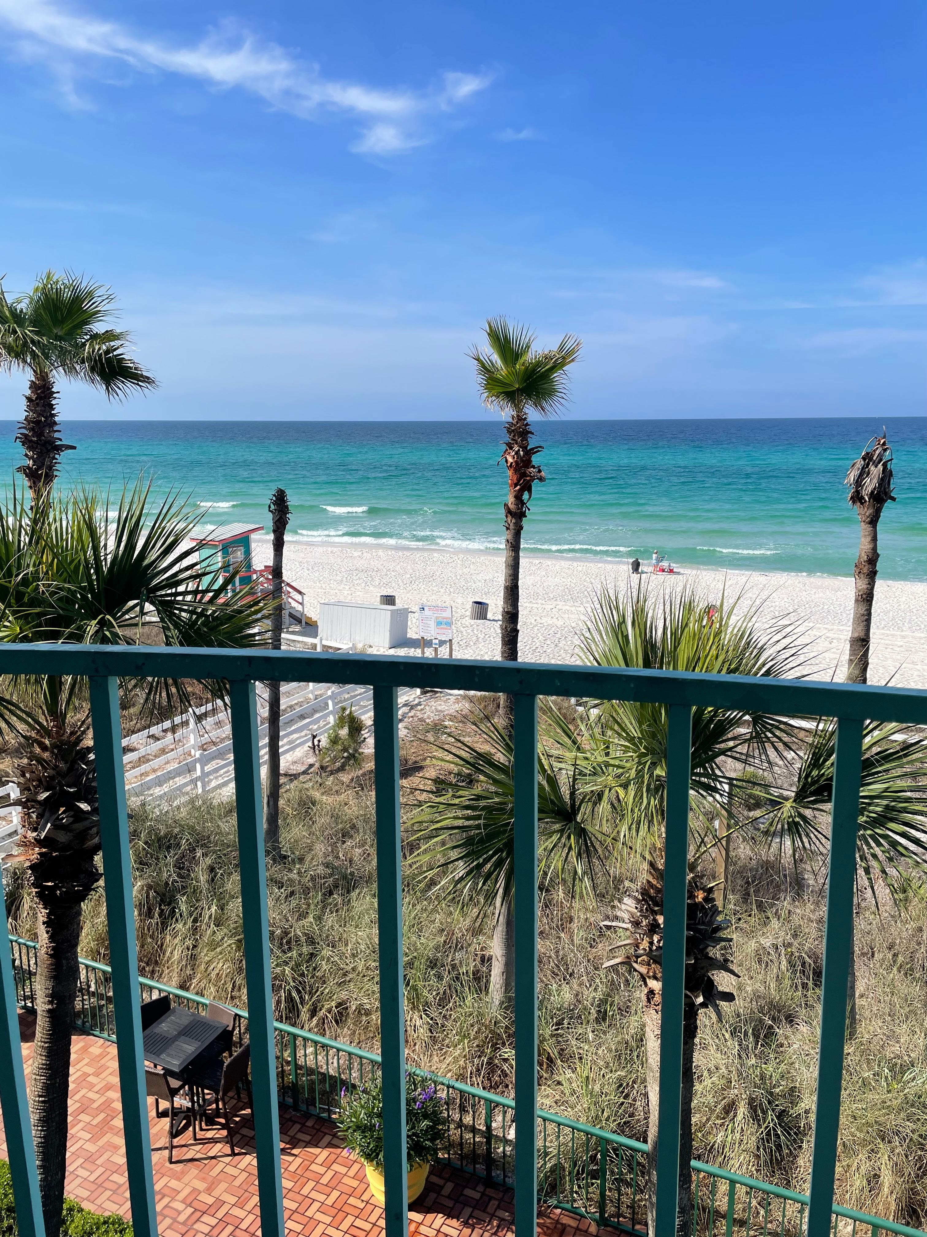 Balcony beach view. 