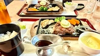 夕食の松坂牛ステーキ