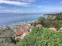レマン湖を見渡せる景色が良い
