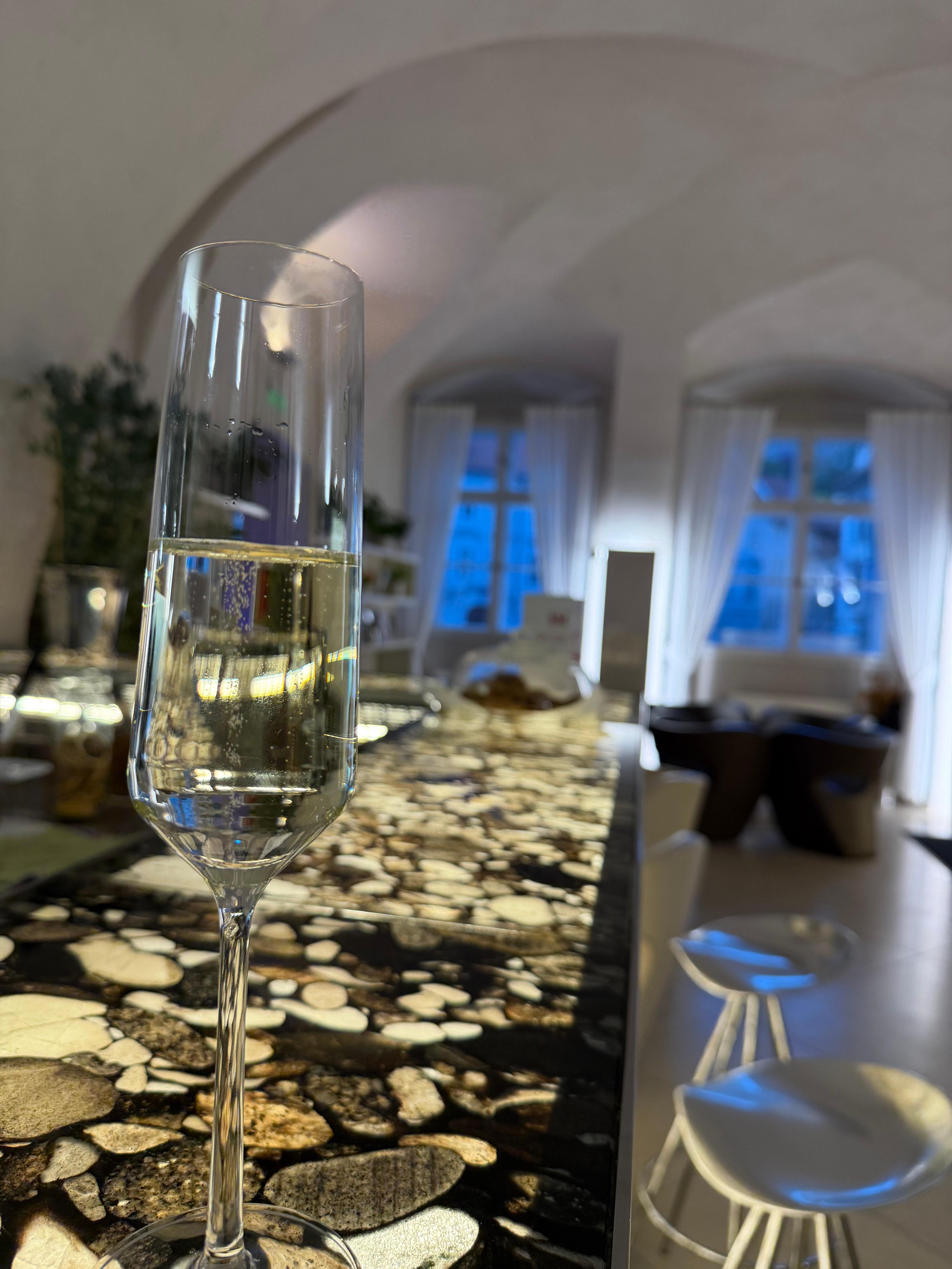 Prosecco when we checked in.