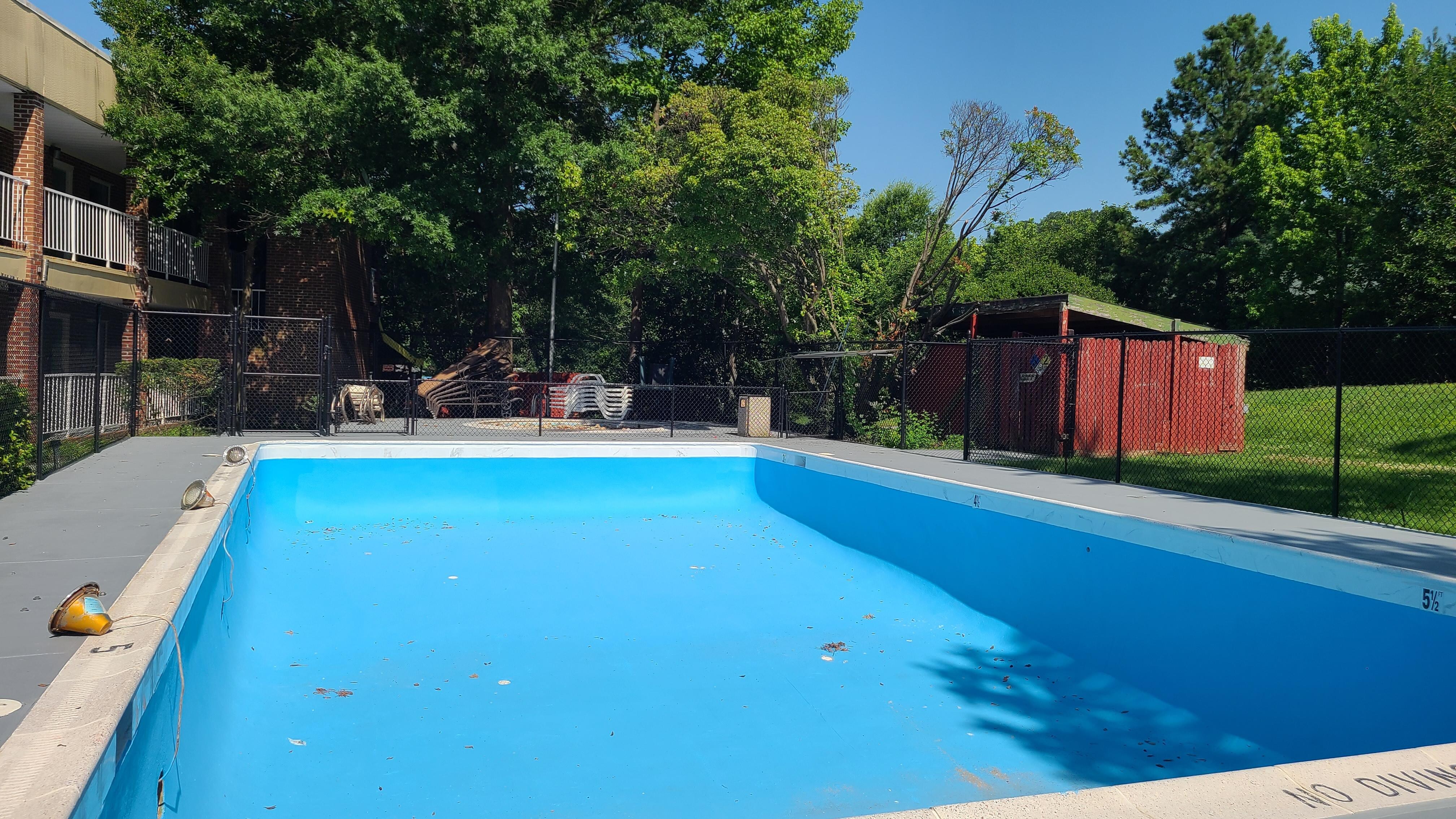 Pool without water