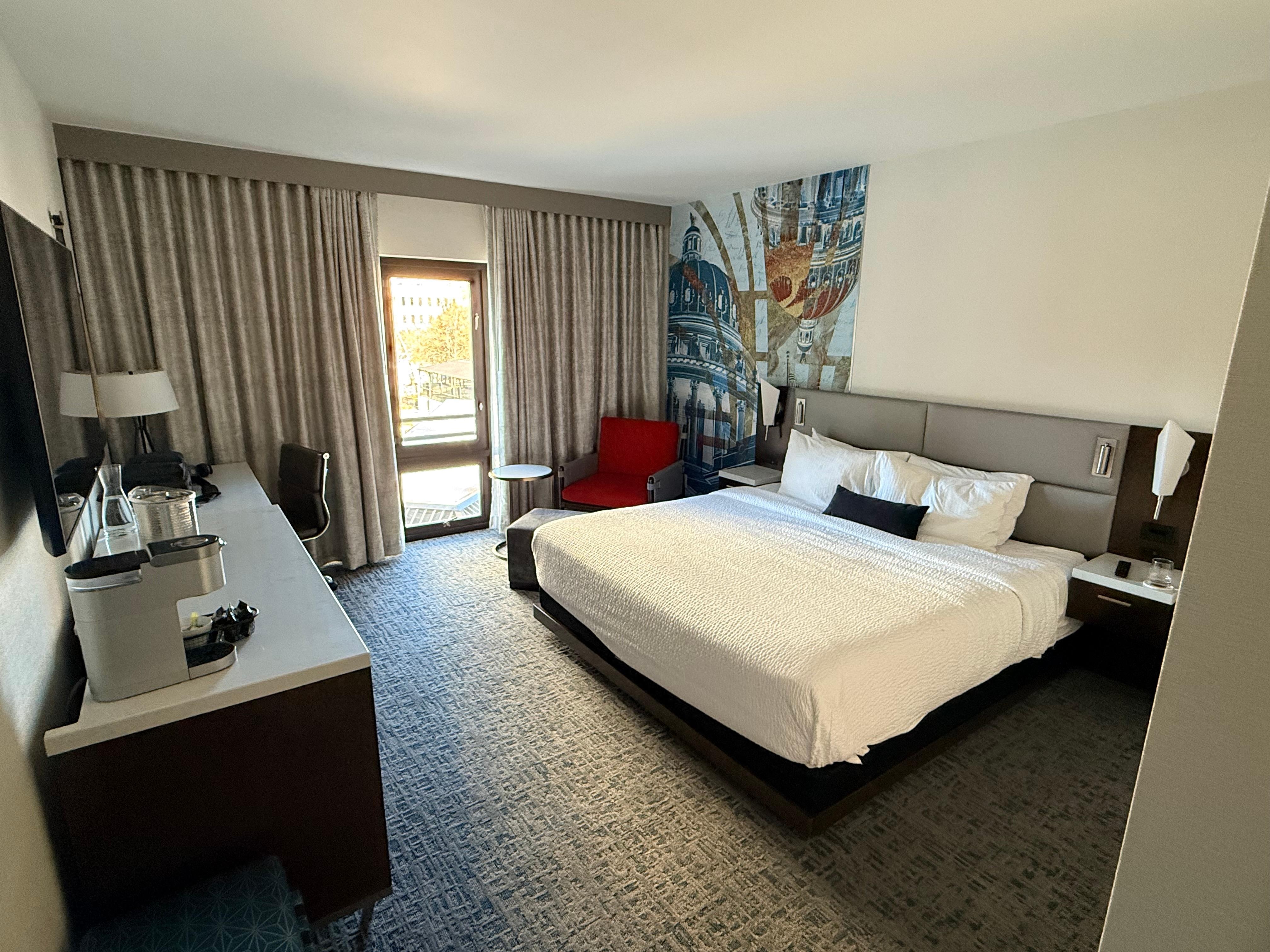 Room is clean and bed is comfy