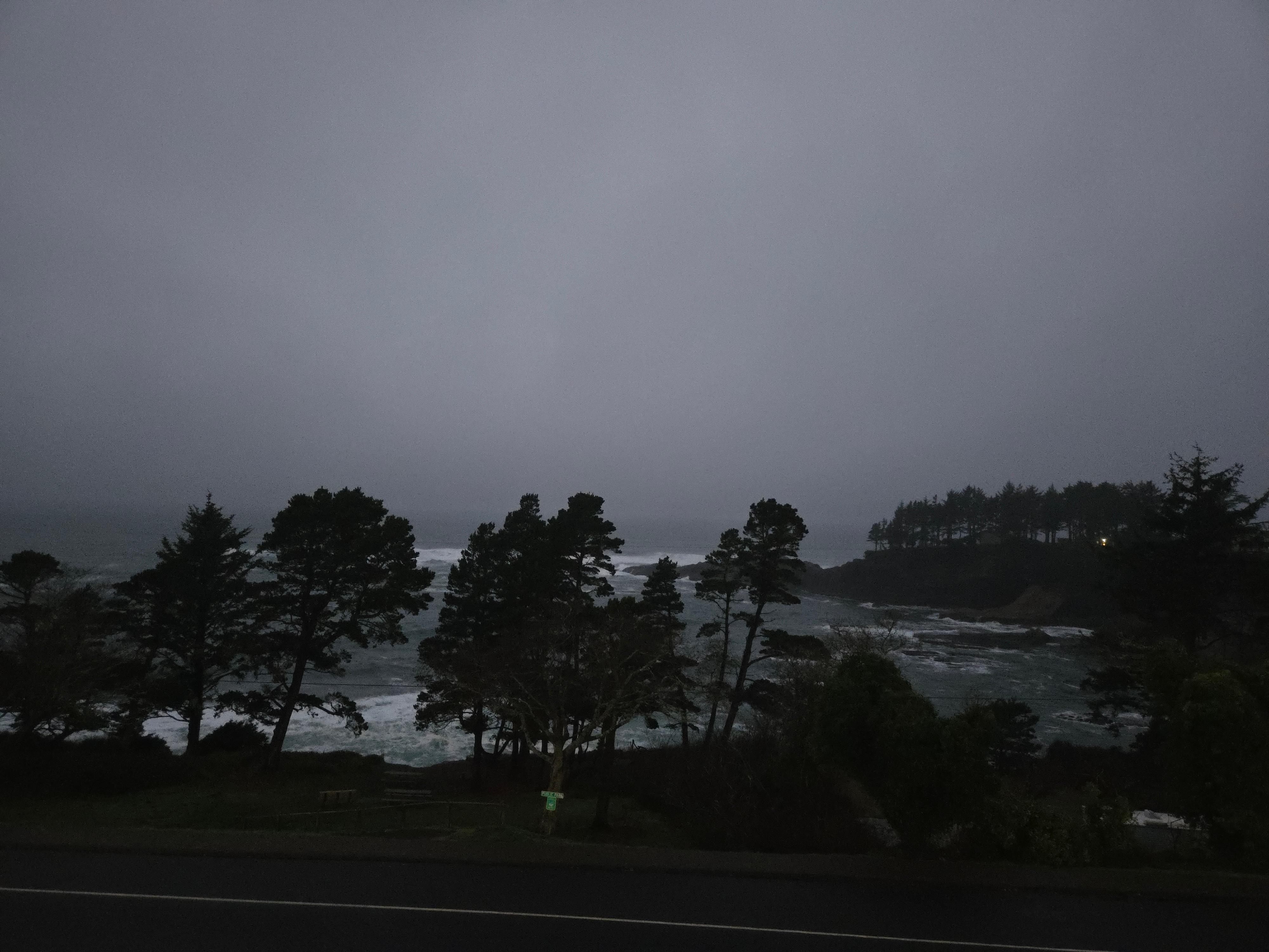 Stormy morning before sunrise