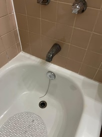 Bathroom tub missing drain stopper