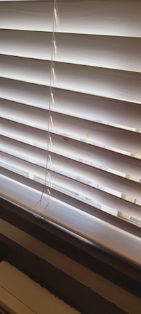 Dirty window blinds