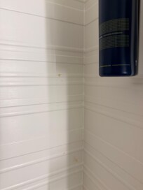 Dirty shower wall