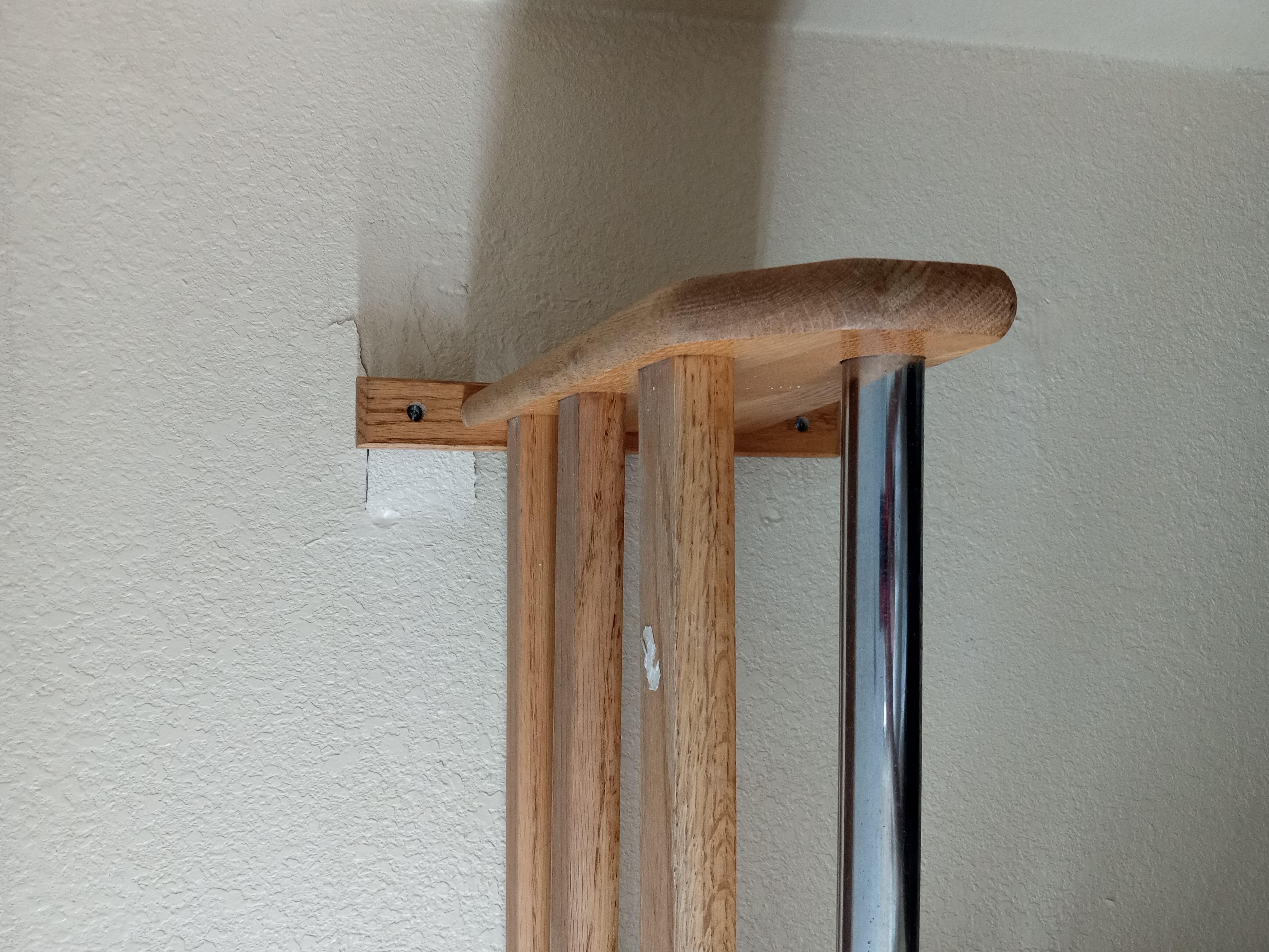 Clothes rack pulled out of the wall 