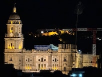 Pic taken from the room’s balcony. Malaga’s Cathedral.