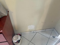 Walls were unfinished